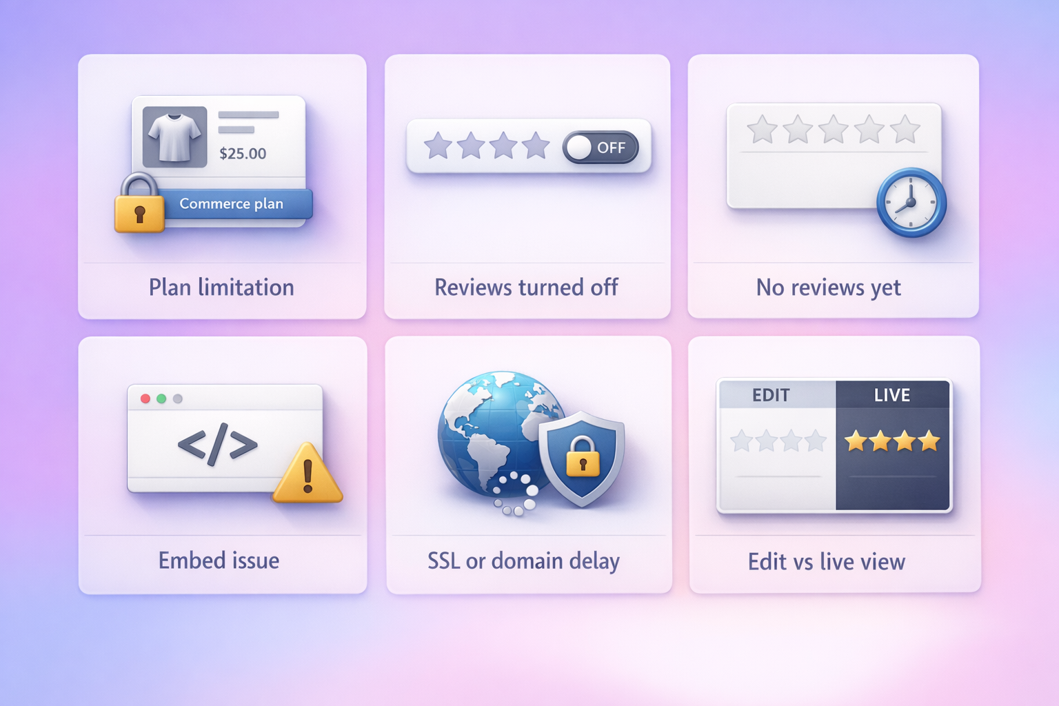 Squarespace reviews not showing? Common causes & fixes